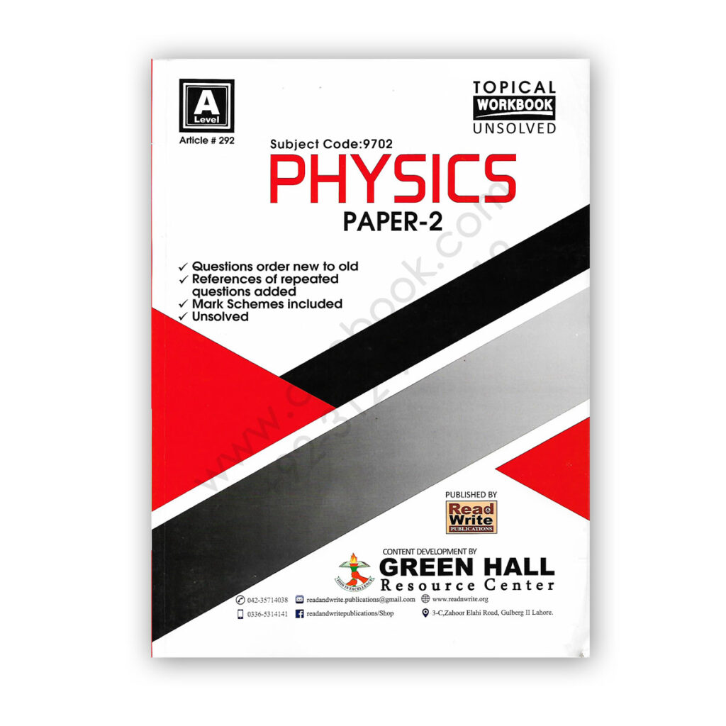 A Level PHYSICS P2 Topical Unsolved by Jawad Tariq (Art#292) – Read ...