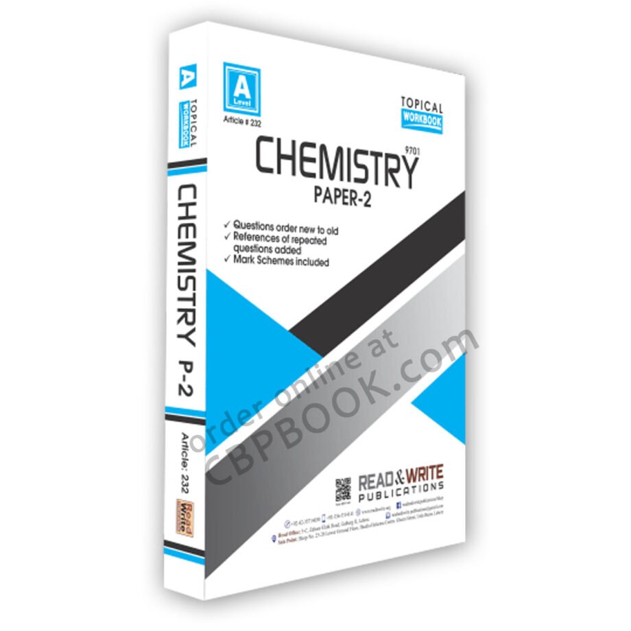 A Level CHEMISTRY P2 Topical Workbook Unsolved (Art#232) – Read & Write ...