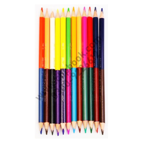 Dollar My Color Pencil WOW Dual Side Colors 12 Pencils 24 Colors – CBPBOOK