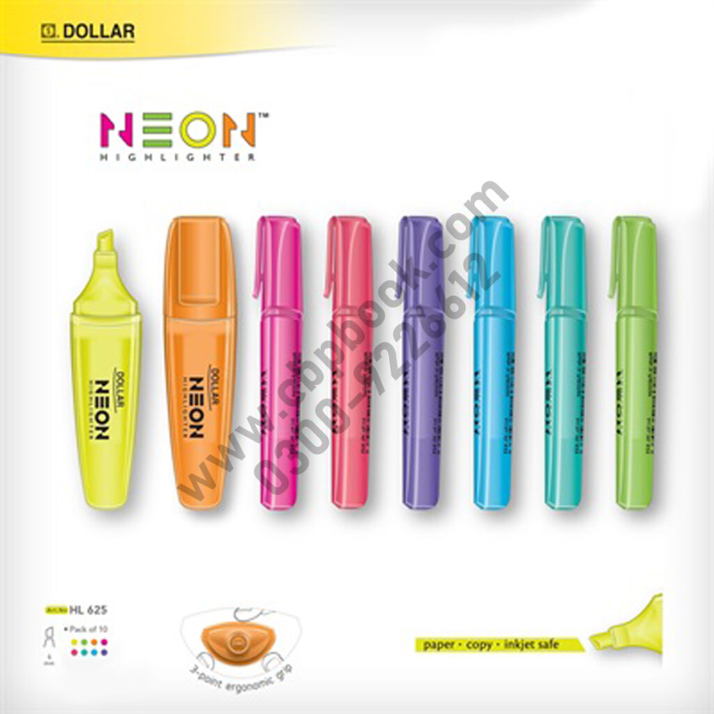 Dollar Neon Highlighter 5mm – CBPBOOK