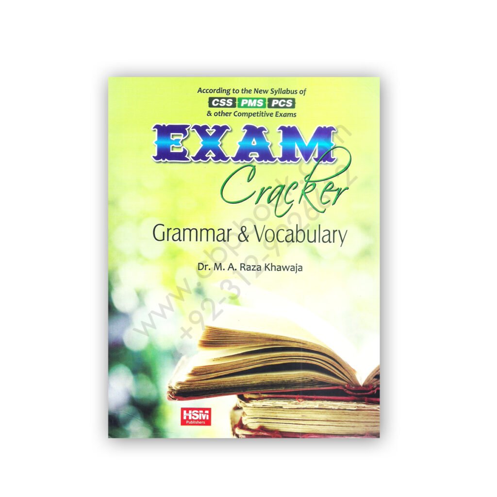 Exam Cracker Grammar and Vocabulary By Dr M A Raza Khawaja – HSM – CBPBOOK