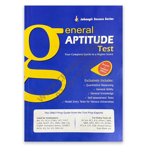 General APTITUDE TEST By Test Prep Experts – Jahangir Success Series ...