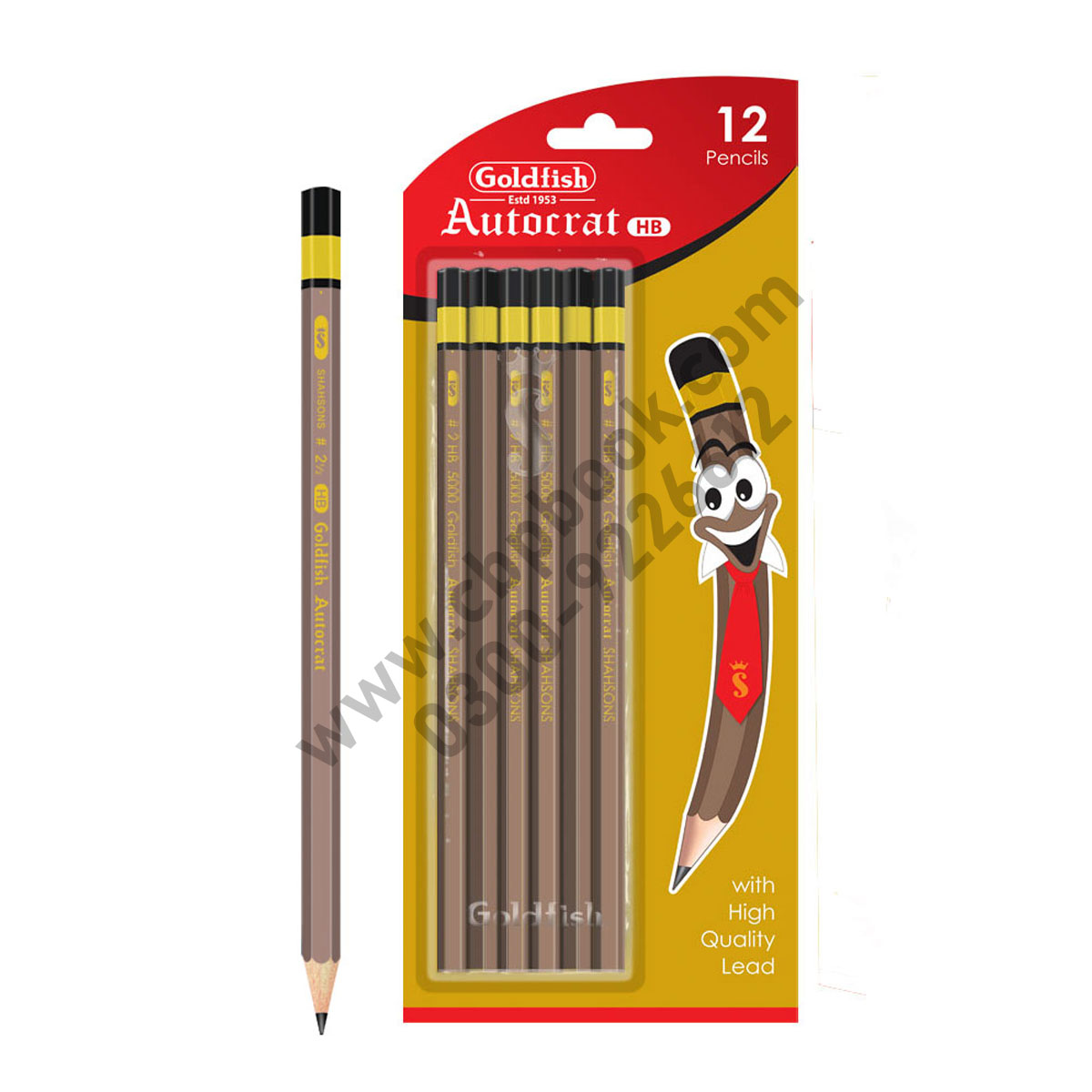 Goldfish Autocrat HB Hexagonal Pencil – Pack of 12 – CBPBOOK