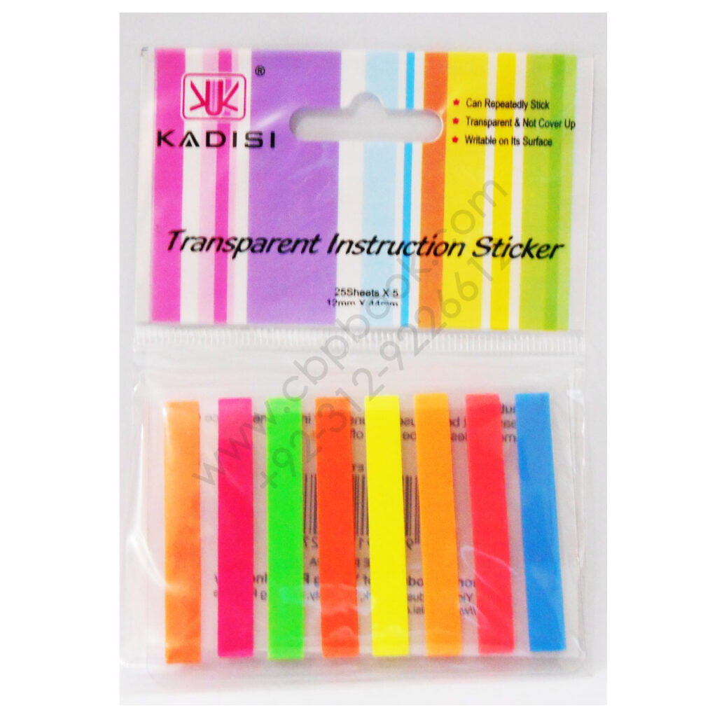KADISI Transparent Instruction Sticker 8 Colors – CBPBOOK