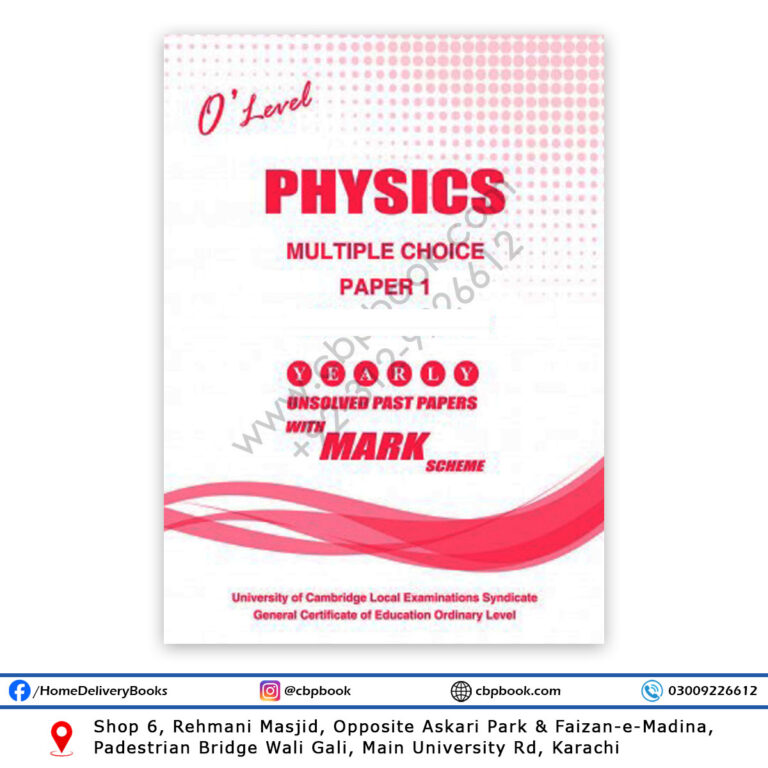 O Level PHYSICS Paper 2 Topical Workbook (Art#282) – Read & Write – CBPBOOK