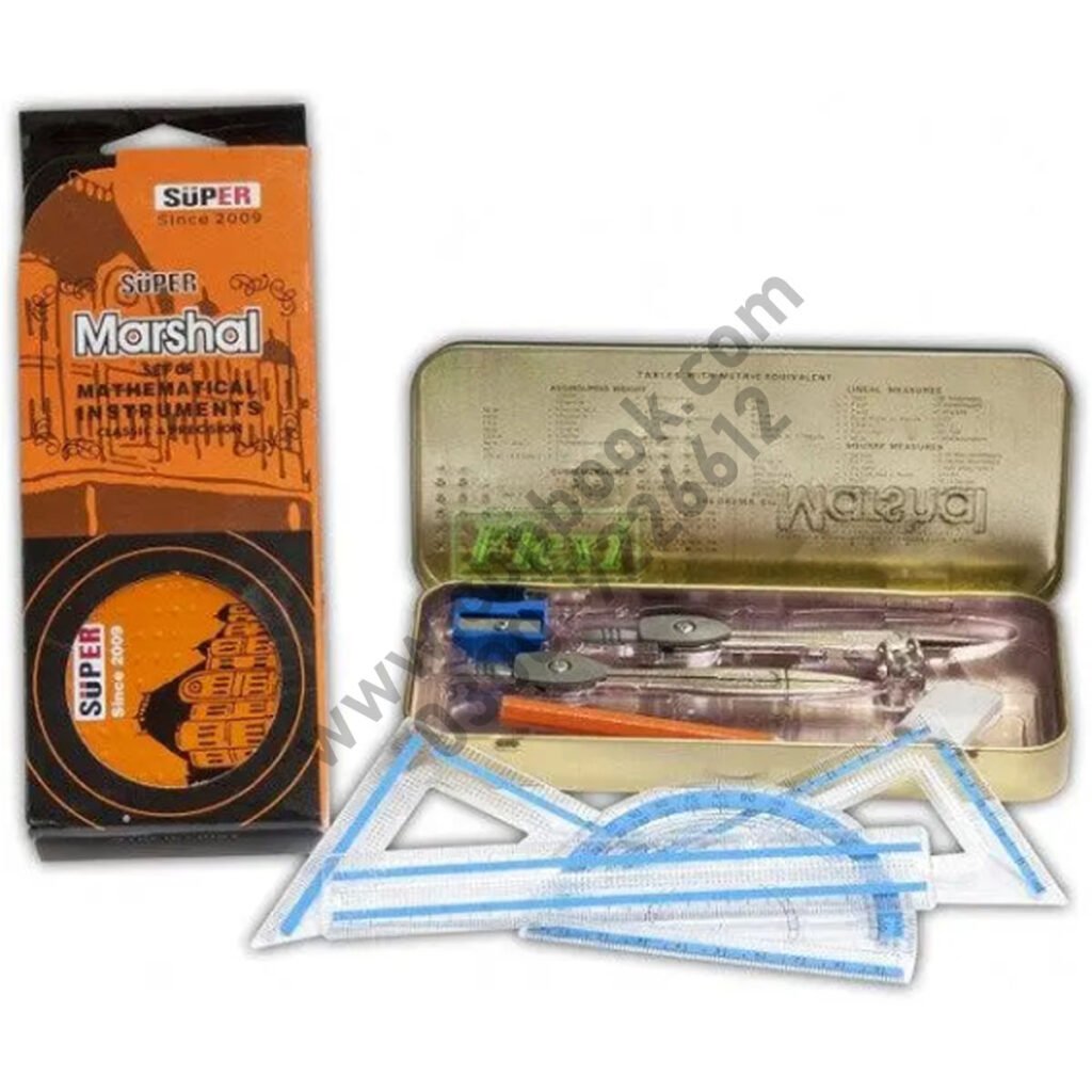 Super Marshal Set of Mathematical Instruments / Geometry Box – CBPBOOK