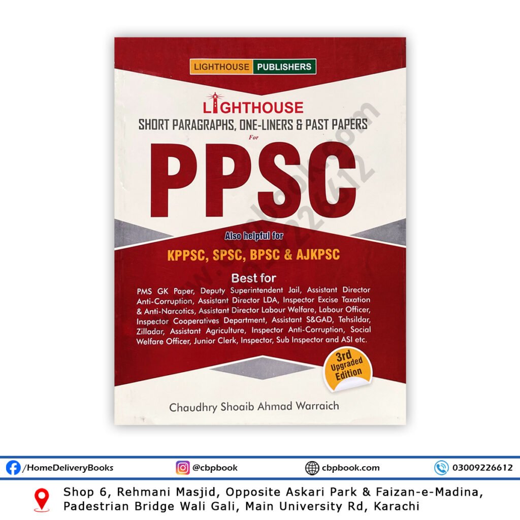 LIGHTHOUSE PPSC 3rd Ed: Short Paragraphs, One‑Liners & Past Papers ...