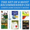 The Set of 6 MOST RECOMMENDED CSS Compulsory Subject Books – CBPBOOK
