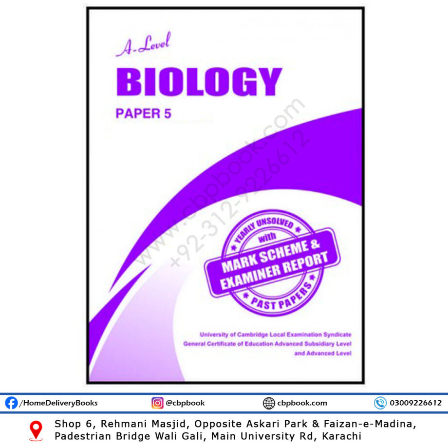 A Level BIOLOGY Paper 5 Yearly Unsolved with Mark Scheme 2016 – June ...