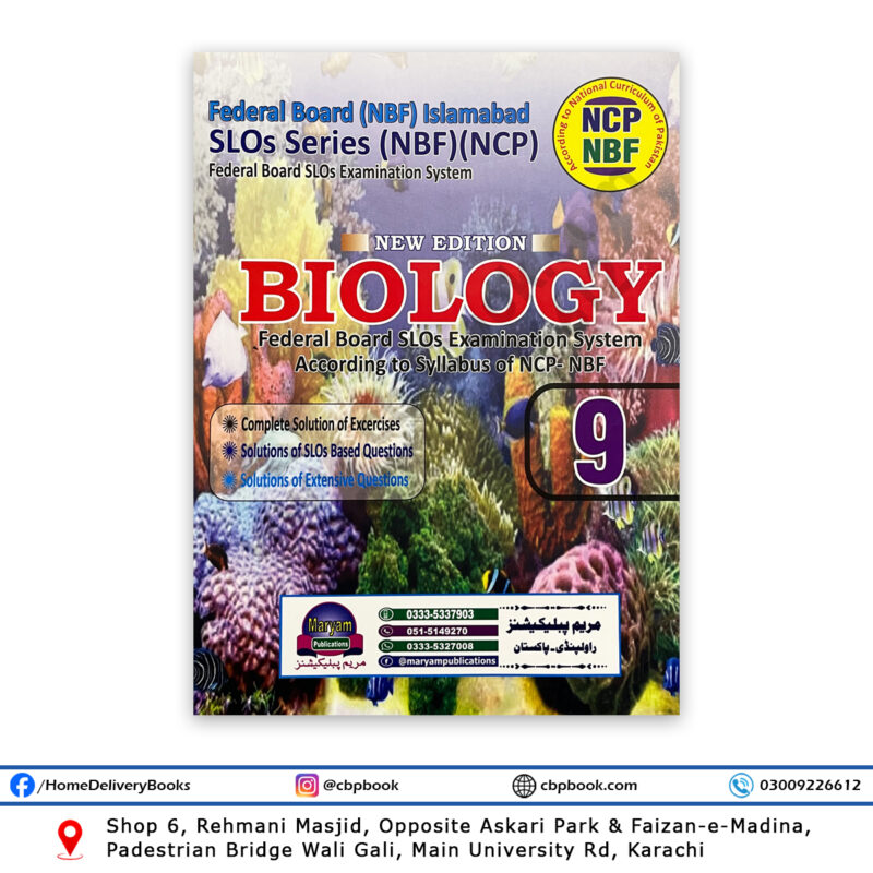 Biology Class 9 Complete Solution NCP – NBF Federal Board SLOs – Maryam ...