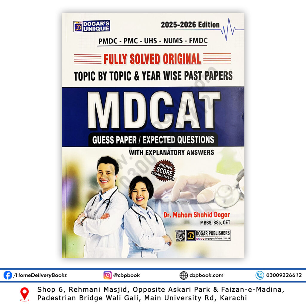 MDCAT Medical & Dental Colleges Admission Tests Manual – CARAVAN – CBPBOOK