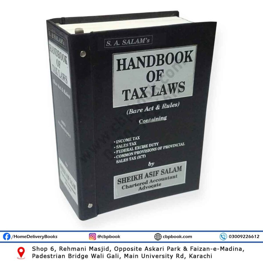 Handbook Of TAX LAWS (Bare Act & Rules) 2026 – SA SALAM – CBPBOOK