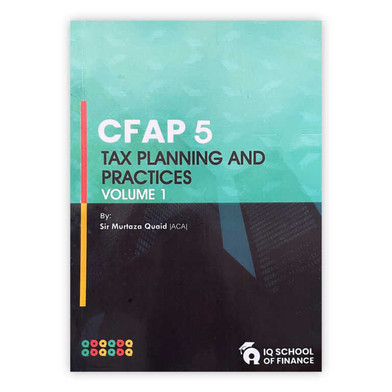 CA CFAP 5 Tax Planning & Practices 15th Ed Summer 2026 By Bilal Azhar ...
