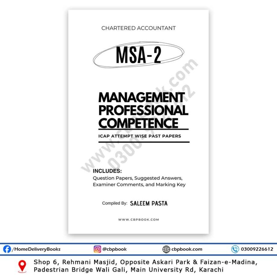 CA MSA 2 ICAP Attempt Wise Past Papers Winter 2025 Edition – CBPBOOK