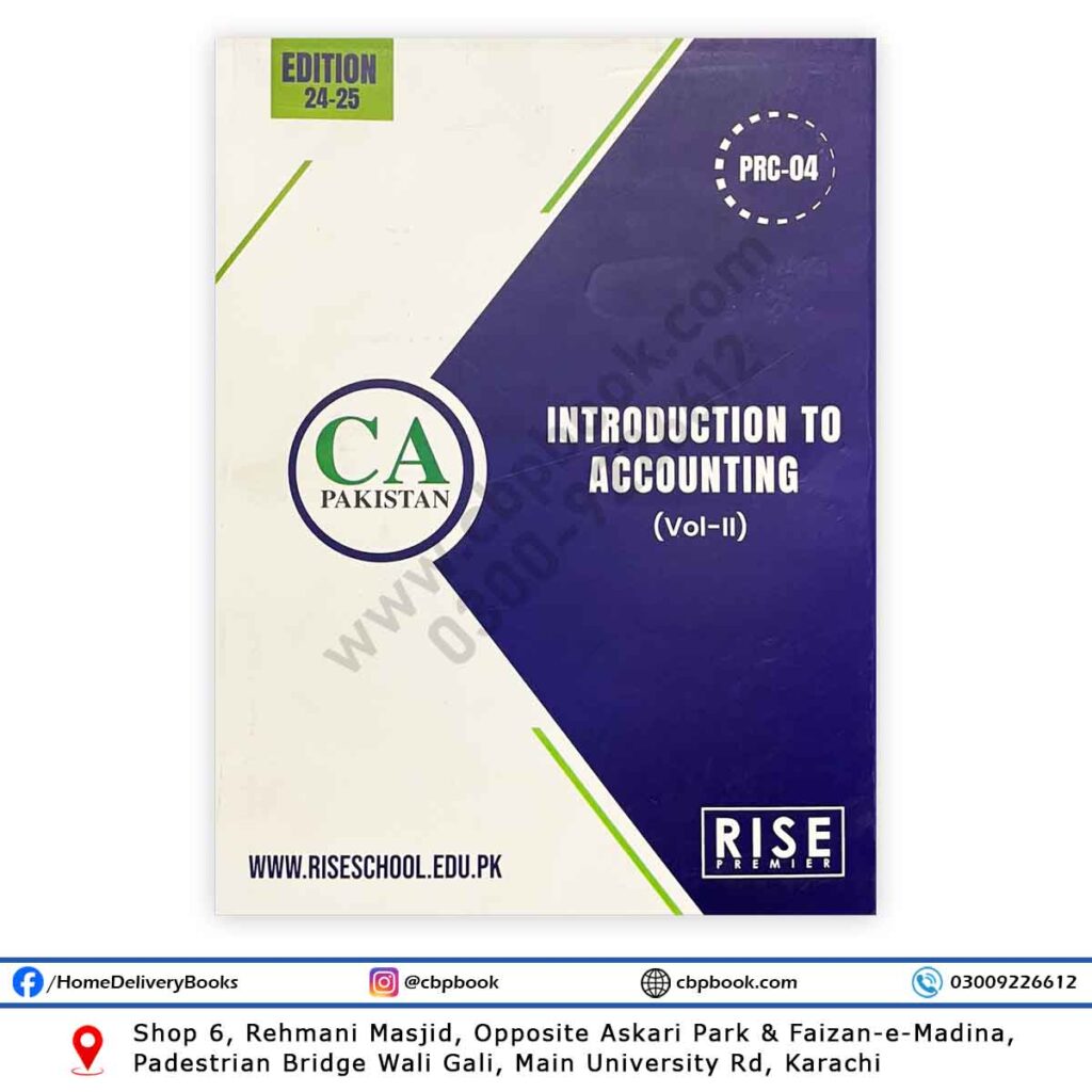 CA PRC 4 Introduction to Accounting Vol 1 Practice Manual 2024-25 ...