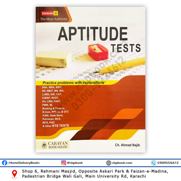 The Most Authentic APTITUDE TEST 2025 by Ch Ahmed Najib – CARAVAN BOOK ...