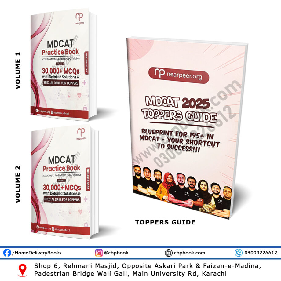 MDCAT Practice Book 30,000+ MCQs 2025 Edition Volume 1 & 2 by Nearpeer ...