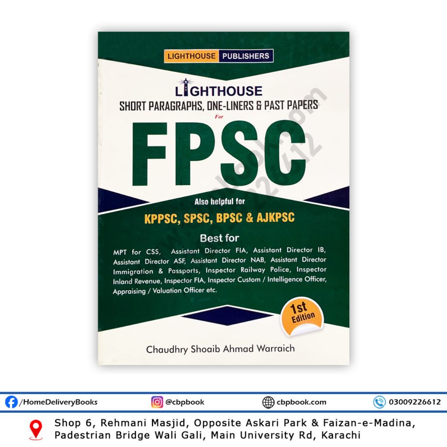 LIGHTHOUSE FPSC 1st Ed: Short Paragraphs, One‑Liners & Past Papers ...