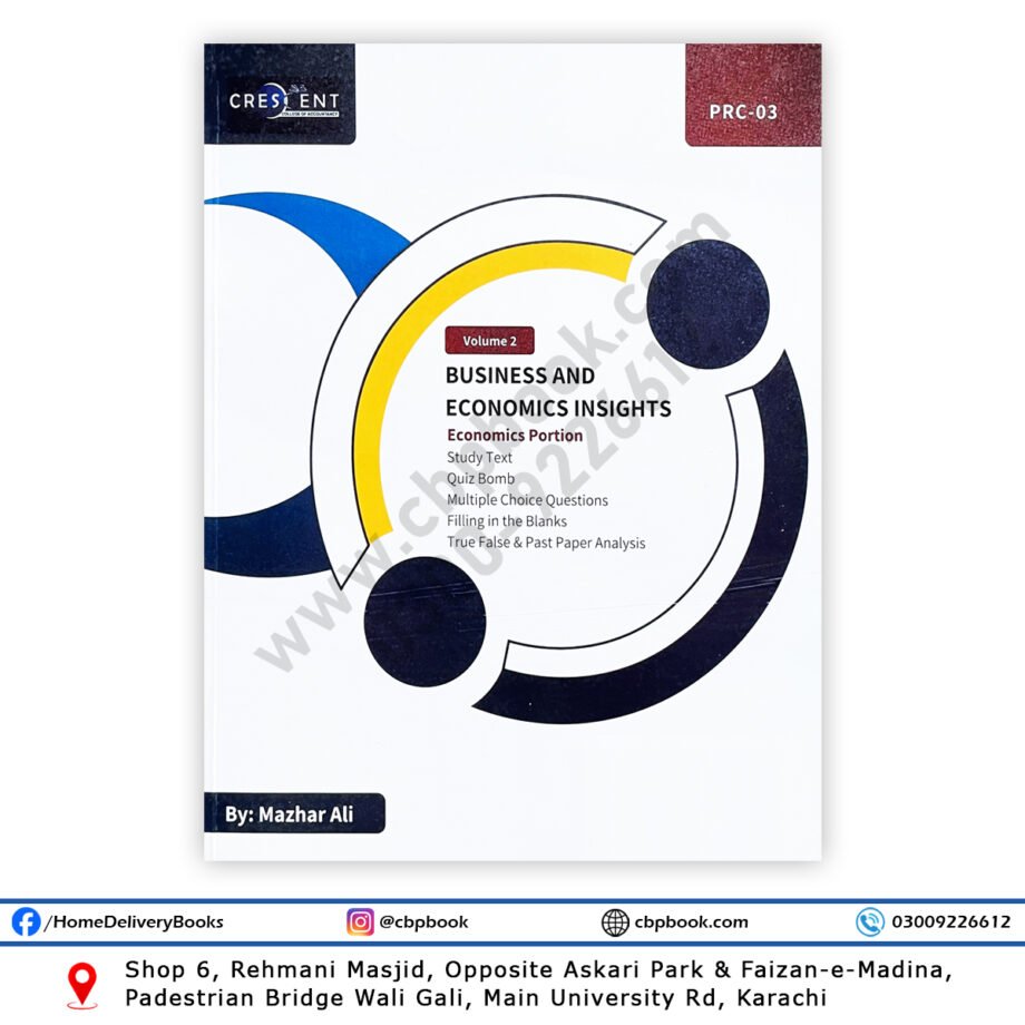CA PRC 3 Business & Economics Insights V2 By Mazhar Ali – CRESCENT ...